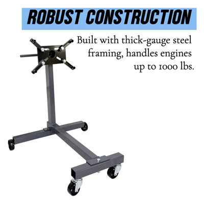 SwitZer 1000lbs Engine Stand Gearbox Support Heavy Duty Swivel Transmission