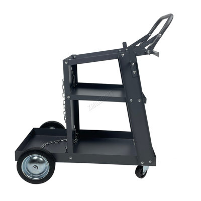 SwitZer 3-Tier Trolley Welding Cart With Chains MIG TIG Welder 80KG ...