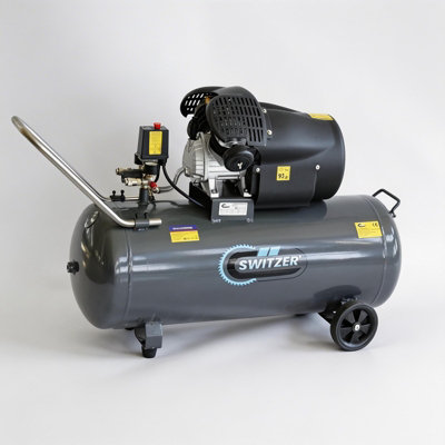 SwitZer Air Compressor 3HP 8.8CFM 100L Litre LTR 50HZ 230V 8 Bar Tank ...