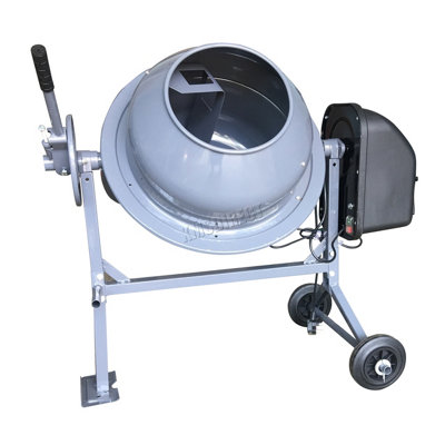 Switzer Electric Cement Mixer Portable Mortar Plaster Concrete Drum 250W 70L