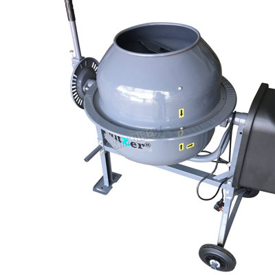 Switzer Electric Cement Mixer Portable Mortar Plaster Concrete Drum 250W 70L