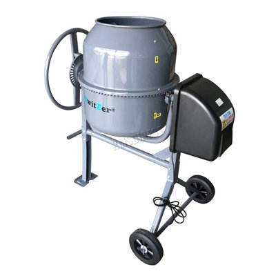 Switzer Electric Cement Mixer Portable Mortar Plaster Concrete Drum ...
