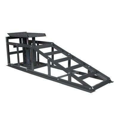 Switzer Metal Vehicle Car Ramp Lift With 2 Ton Hydraulic Jack 1 Pair ...