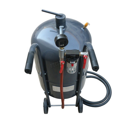 Switzer Portable Sand Blaster - 76L 20 Gallon Mobile Sand Bead Blasting ...