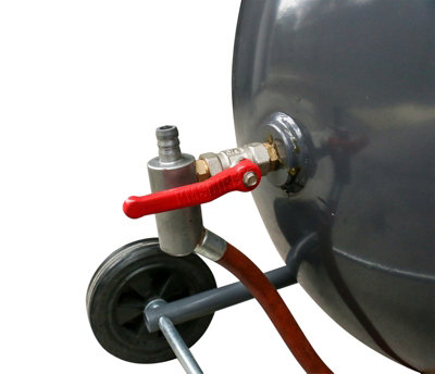 Switzer Portable Sand Blaster - 76L 20 Gallon Mobile Sand Bead Blasting ...