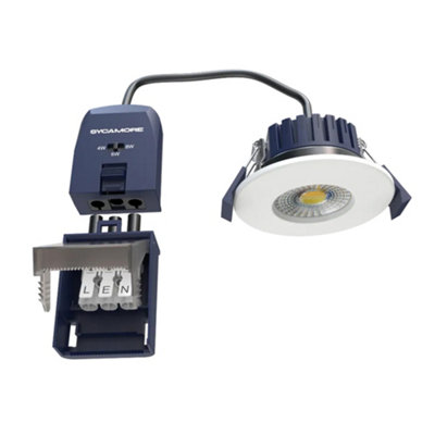 Sycamore Riga Flex Multi-Wattage & Colour Dimmable IP65 Fire Rated LED ...
