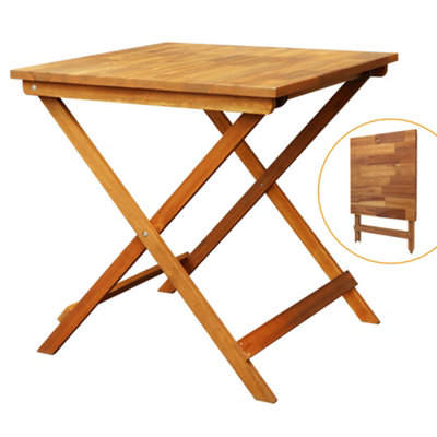 Sydney Folding table 75x75x73 cm(FJ table top),Golden Teak | DIY at B&Q
