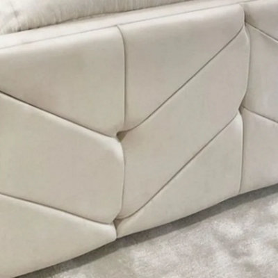 Sydney Modern Fabric Bed Frame, 70" High Headboard with Chelsea ...