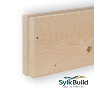 SYLKBUILD PLANED TIMBER 6X1 INCH (FINISHED SIZE 144X21MM) 1.2M PACK OF 2
