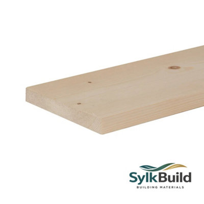 SYLKBUILD PLANED TIMBER 6X1 INCH (FINISHED SIZE 144X21MM) 1.2M PACK OF 2