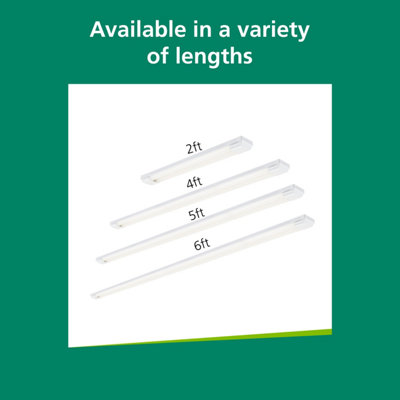 Sylvania Sylbatten Cool White IP20 30W 4ft Twin LED Batten