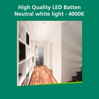 Sylvania SylBatten Neutral White IP20 30W 4ft Twin LED Batten