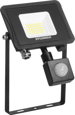 Sylvania SylFlood 27W IP65 Black Outdoor LED Floodlight with Motion Sensor