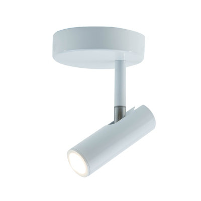 Sylvia Spotlight Gloss White Integrated 5W LED Single Ceiling Wall ...