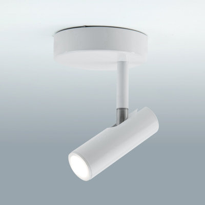 Sylvia Spotlight Gloss White Integrated 5W LED Single Ceiling Wall ...