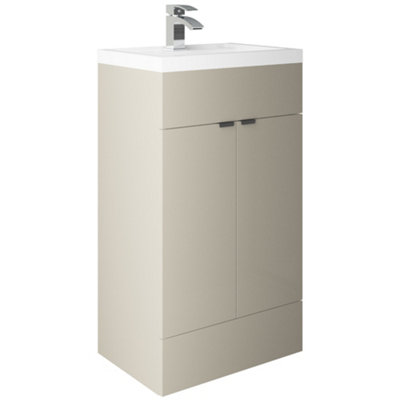 Synergy Blend Contemporary Full Depth Bathroom Pull Handle Cabinet ...