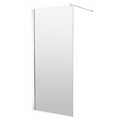 Synergy Vodas 8 760mm Frameless Wetroom Shower Deflector Panel with 8mm ...