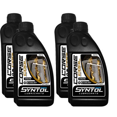 Syntol Corse Cool RTU Motorcycle Engine Coolant 4x1L
