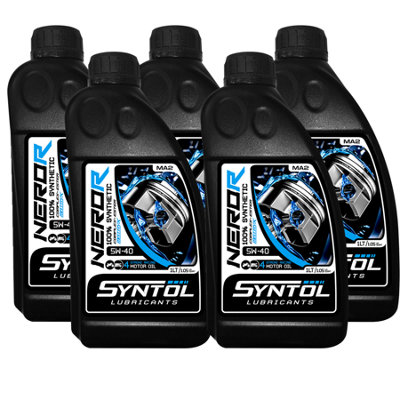 Syntol Nero-R 4T 5W-40 100% Synthetic Motorcycle Racing Oil 5x1L
