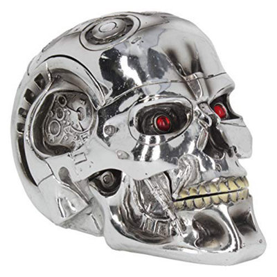 T-800 Terminator Box 18 cm - Official 2 Skull Storage with Red LED Eyes ...
