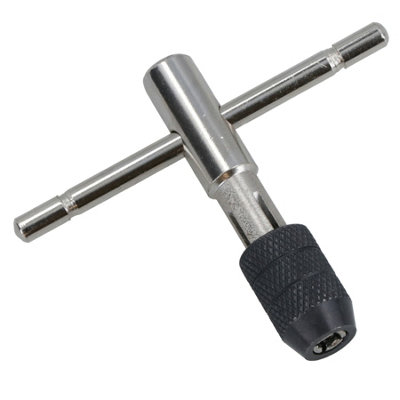 T Bar Type Adjustable Right Angled Tap Holder Wrench Rethreader Tool M4-6