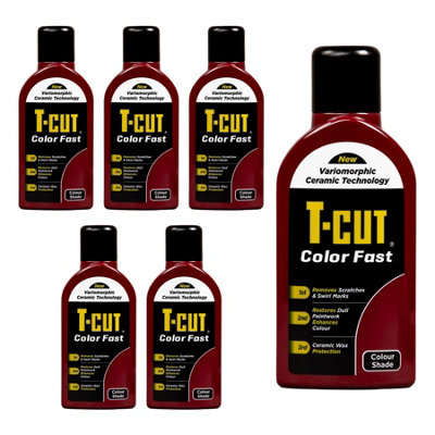 T-Cut Color Fast Dark Red Ceramic Wax Polish Scratch Remover Colour ...