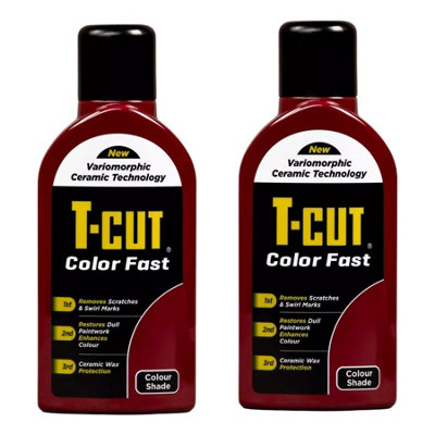 T-Cut Color Fast Paintwork Restore Polish Dark Red 500ml Cmw004 x 2 ...