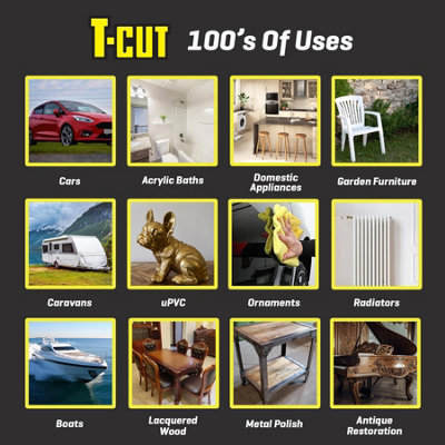 T-Cut Original Car Paintwork Restorer & Scratch Remover 500ml x2