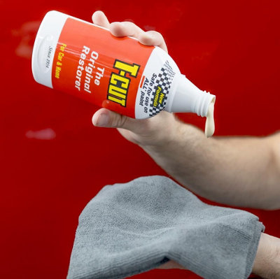 T-Cut Original Colour Restorer Car Polish 500ml + T-Cut Wax Applicator Set