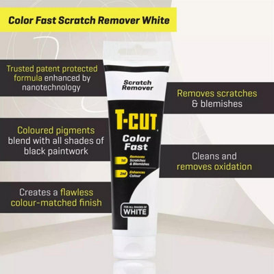 T-Cut Scratch Remover Color Fast Paint Restorer - White - 150g + Applicator
