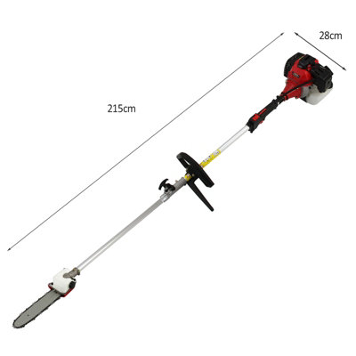 T-Mech 5 in 1 Multi Tool Hedge Trimmer, Chainsaw, Brush cutter, Grass ...