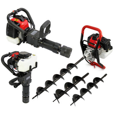 T-Mech Earth Auger & 2-Stroke Post Driver | DIY at B&Q