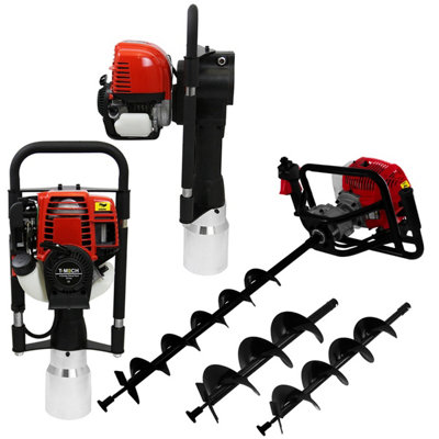 T-Mech Earth Auger & 4-Stroke Post Driver | DIY at B&Q