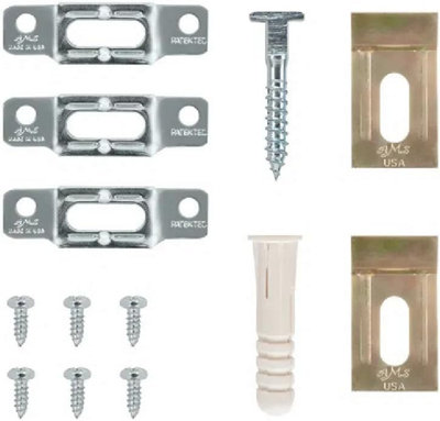 T Screw Frame Security Kit for Wood Picture Frames with Top Hook Plates ...