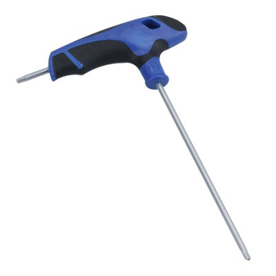 T10 Torx Star T Handle Wrench T Bar Short + Long High Torque Soft Grip ...