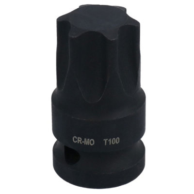 T100 1/2in Drive Male Torx Star Impacted Impact Shallow Stubby Socket ...