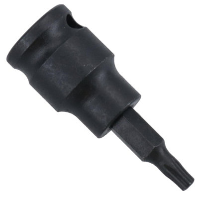T20 MALE TORX STAR IMPACT IMPACTED SHALLOW SHORT BIT SOCKET 3/8IN DRIVE