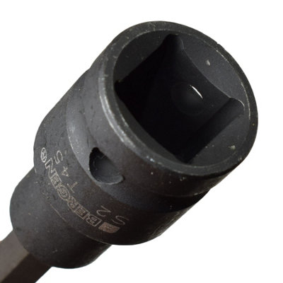 T45 x 100mm 1/2" Drive Short Impact Impacted Torx / Star Male Socket By ...