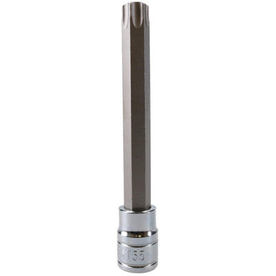 T55 3/8" Drive Extra Long 110mm Tamperproof Tamper Torx Star Security ...