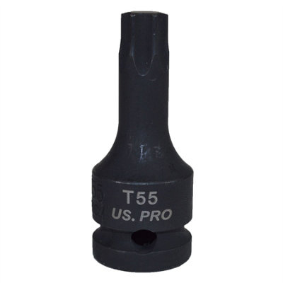 T55 x 60mm 1/2" Drive Male Torx Star Impacted Impact Socket Brake Service | DIY at B&Q