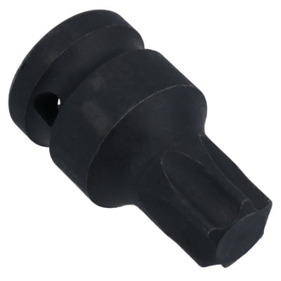 T70 1/2in Drive Male Torx Star Impacted Impact Shallow Stubby Socket
