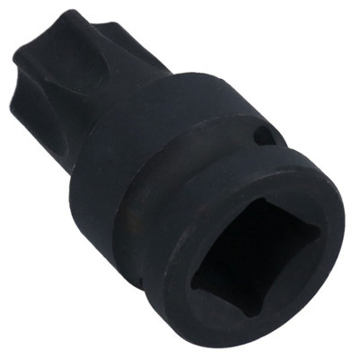 T80 1/2in Drive Male Torx Star Impacted Impact Shallow Stubby Socket