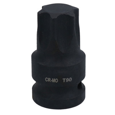 T90 1/2in Drive Male Torx Star Impacted Impact Shallow Stubby Socket ...