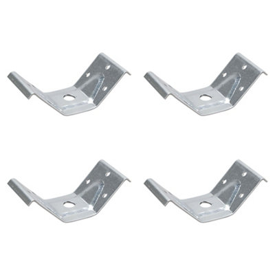 Table Corner Brackets Braces Heavy Duty 130mm Complete Set With Spanner