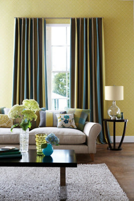 Table Lamp Clear Pear Shaped Glass Base Cream Linen Fabric Shade LED ...