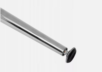 Table Leg Breakfast Bar Worktop Support Kitchen Round 710mm Oblique Chrome