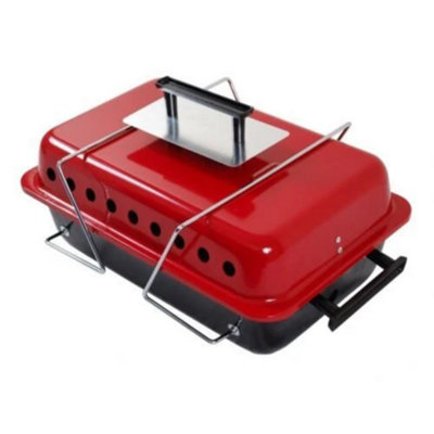 Table Top Gas BBQ Lava Rock Barbecue Camping Caravan Motorhome