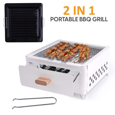 TABLETOP BBQ FOLDING CHARCOAL BARBECUE GRILL