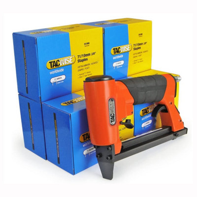Tacwise 1190 A7116V Pneumatic 71 Upholstery Staple Gun 120,000 x 10mm ...