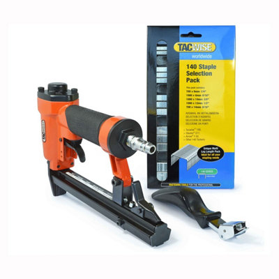 Tacwise 1287 A14014V Pneumatic 140 Series Staple Gun and 4400 Staples ...